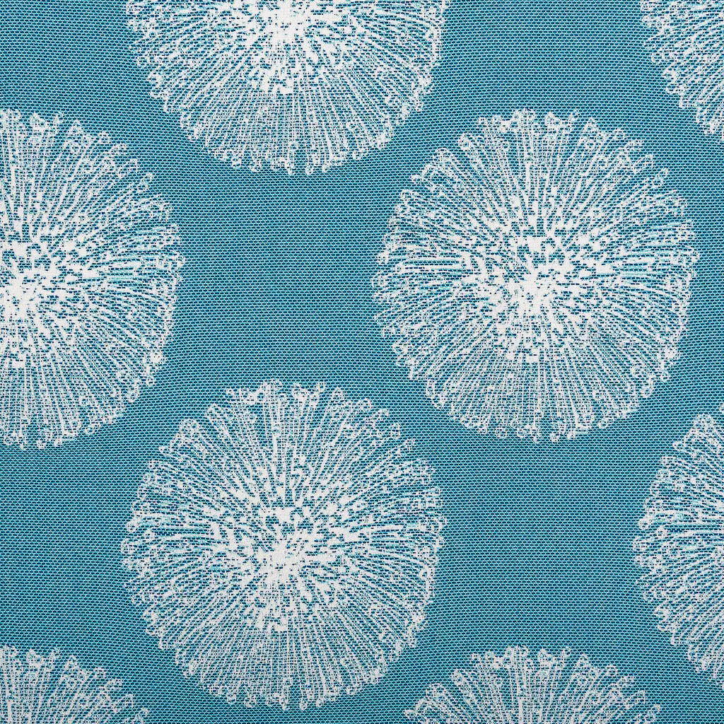 Teal Pin Cushion Outdoor Fabric – Sunny Spot Leisure